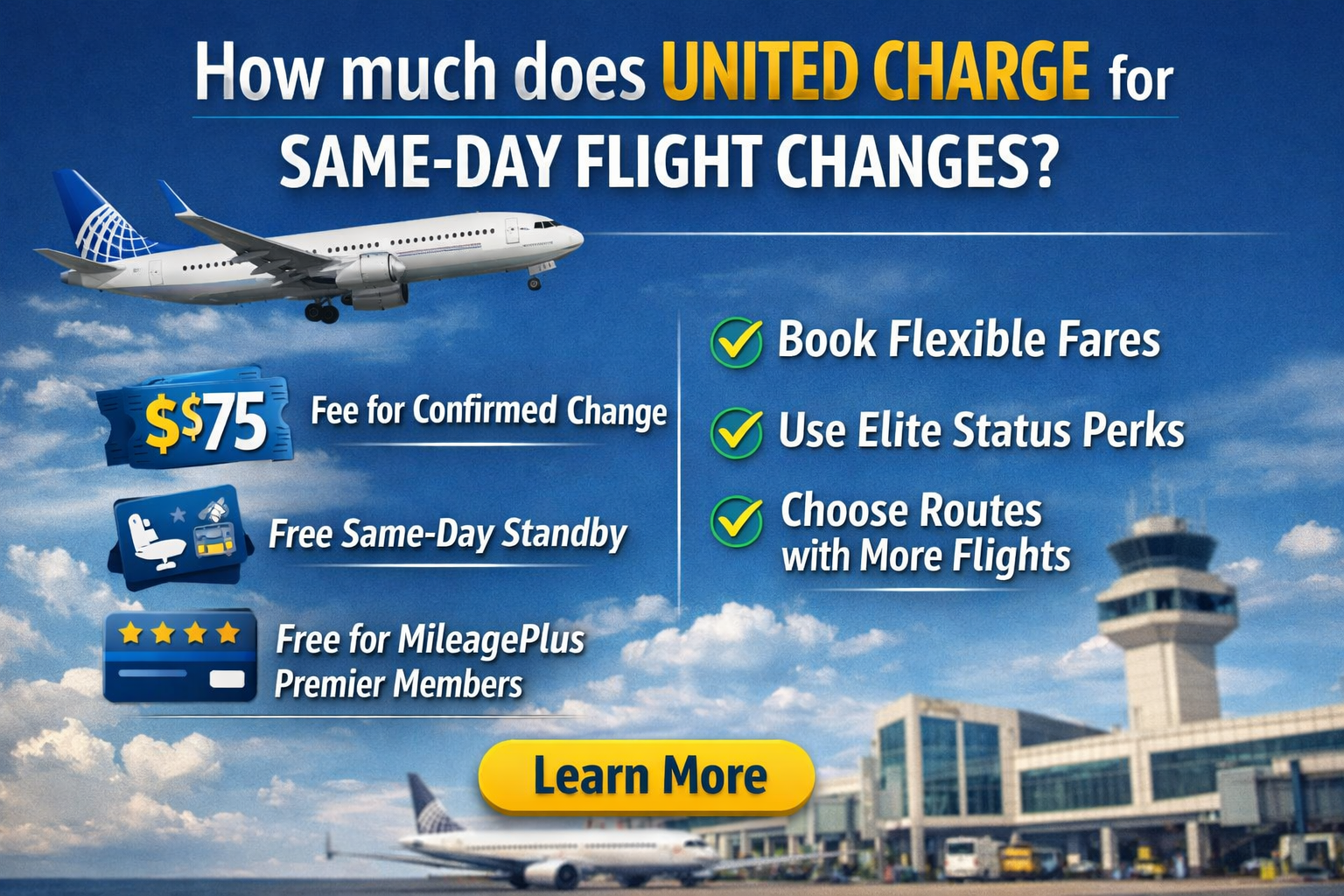 How much does United charge for same-day flight changes How much does ...